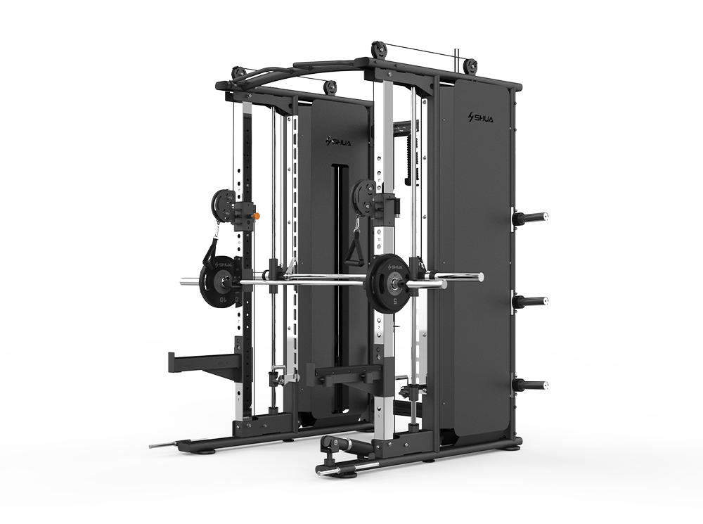 Shua Multi-Functional Trainer with Smith Machine (G6825) - Black ...