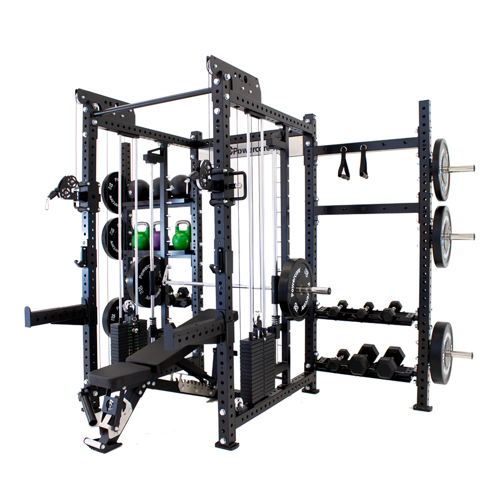 Powercore Stealth Functional Smith Trainer with Storage Rack – MiFitness