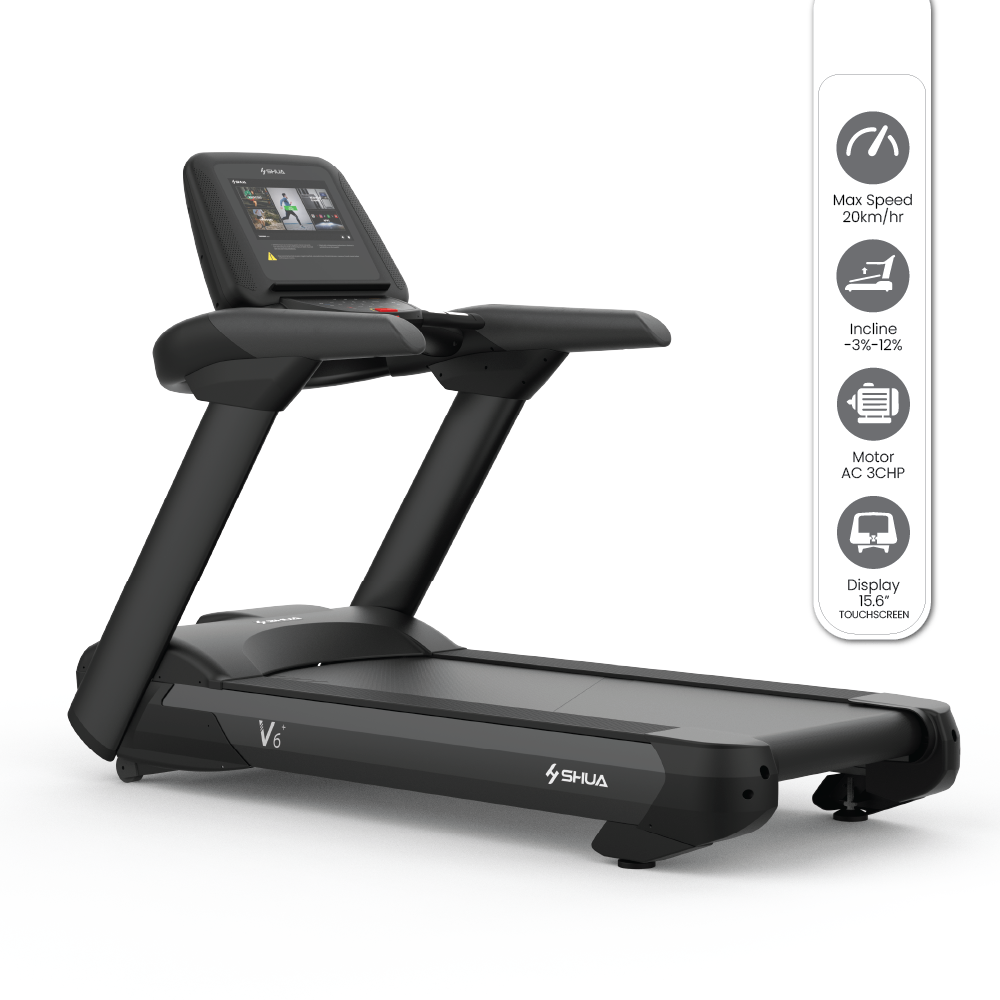 Shua V6+ Series Treadmill 15.6" Touchscreen (7 Year Warranty) – MiFitness